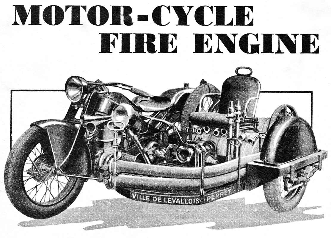 LOVE: Motorcycle sidecar fire engine