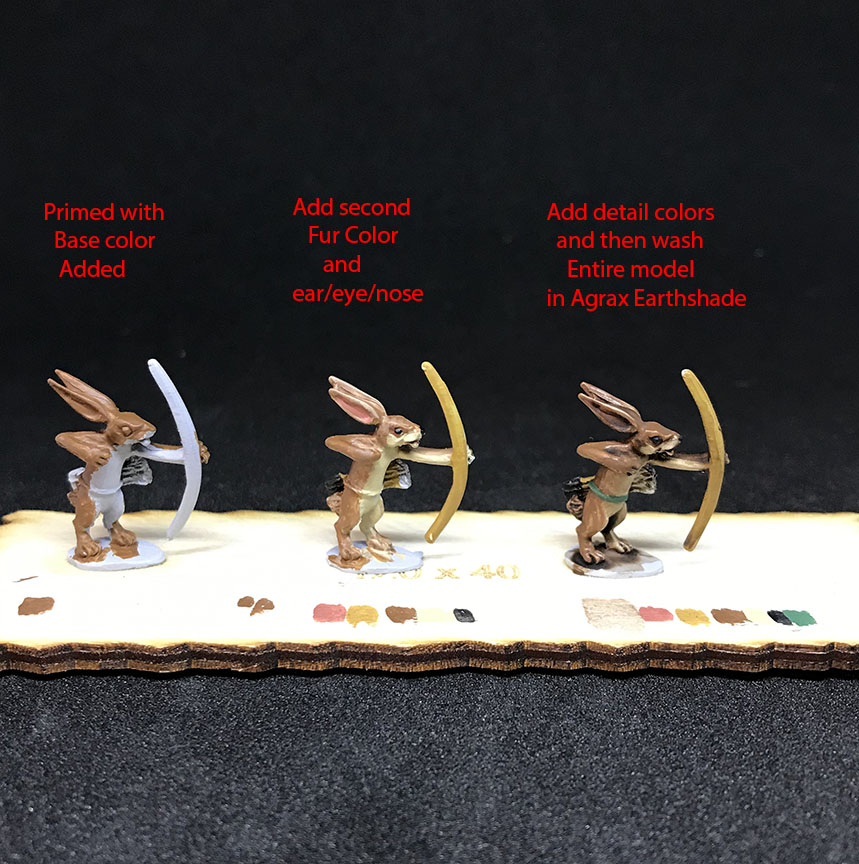 Skull and Crown: Killer Rabbits Painting Tutorial part 1: Furry basics