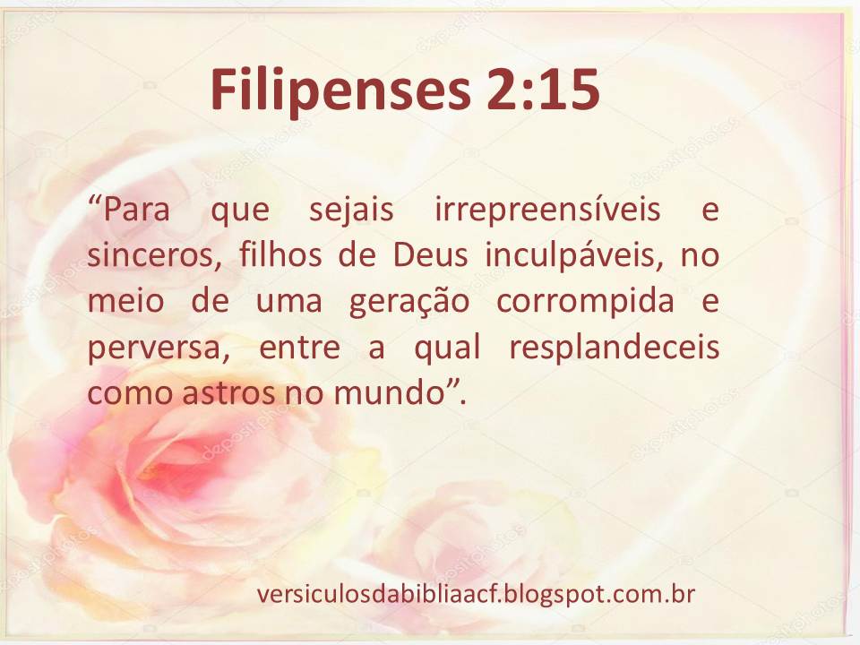 Versículos da Bíblia ACF : Filipenses 2:15
