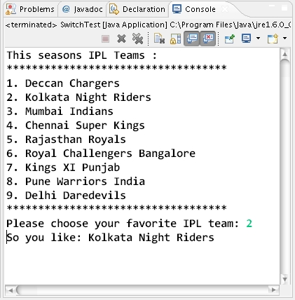 Program demonstrating Switch statement working in Java | Learn Java by ...