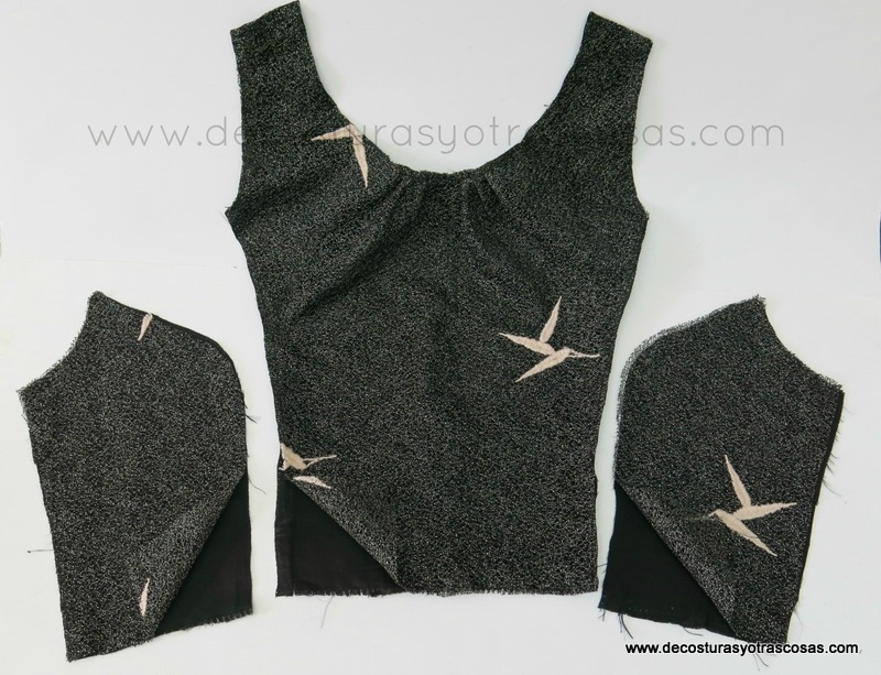 De costuras y otras cosas: VESTIDO NEGRO DE SEDA Y ENCAJE CON DETALLES ...