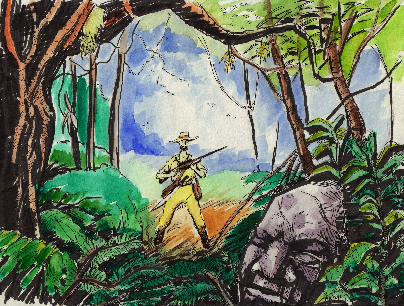 Wilsonic Illustration: Col. Percy Fawcett