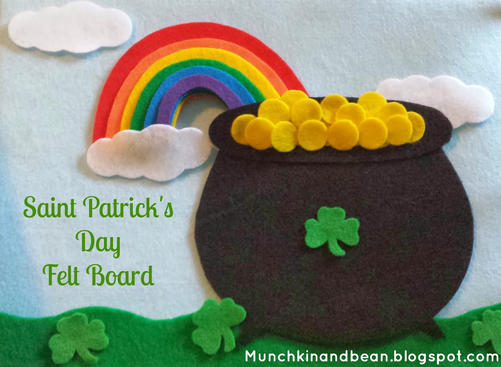 Munchkin and Bean: Saint Patrick's Day Felt Board