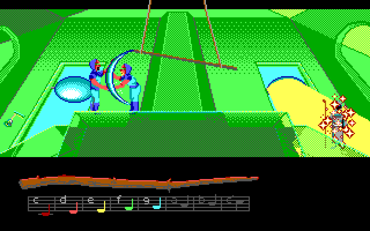 304: Low camera angles in adventure game scenery