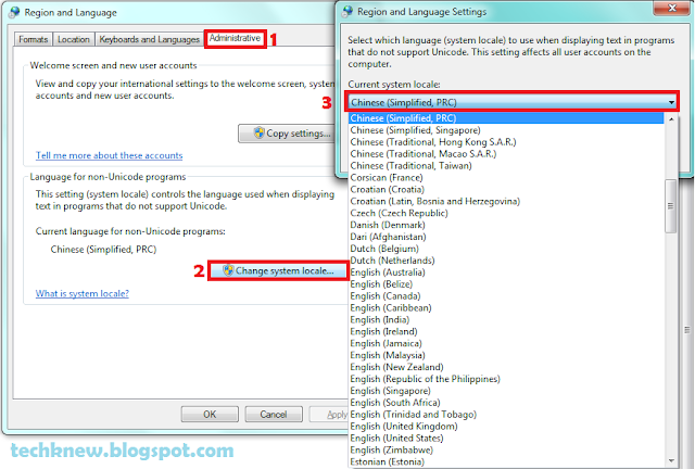techknew v3.2: Tweaking the Regional and Language Options in Windows 7 ...