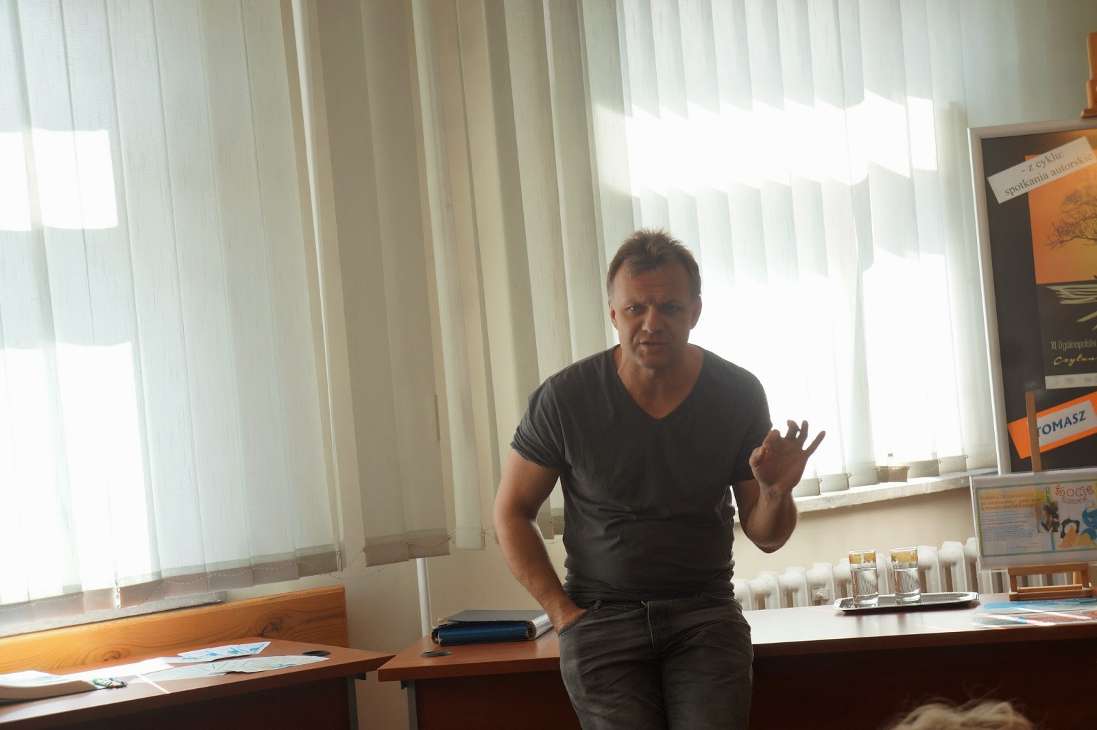 Biblioteka Krzeszyce: Tomasz Trojanowski w Bibliotece w Krzeszycach