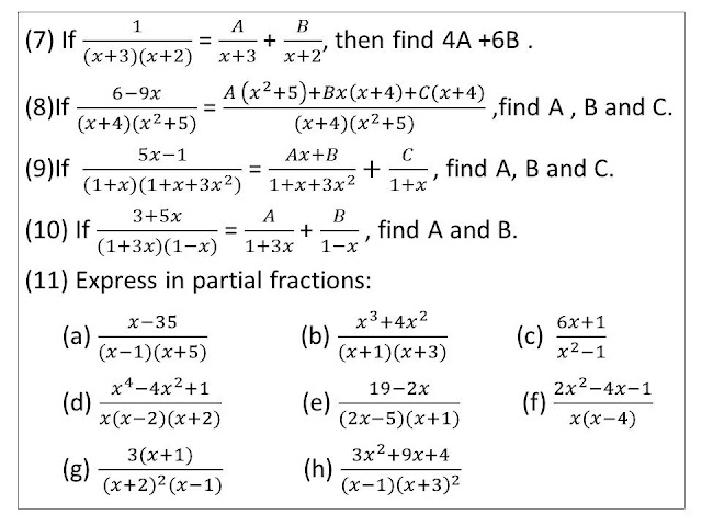 Math12: CHAPTER-1 : PARTIAL FRACTIONS