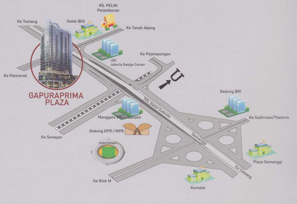 Apartment & Office GP Plaza Gatot Subroto: LOCATION