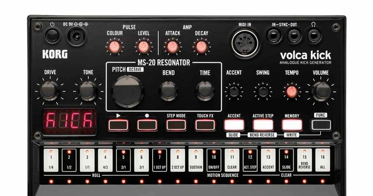 MATRIXSYNTH: Korg Volca Kick MS-20 Resonator Drum Synth SYNTHESIZER