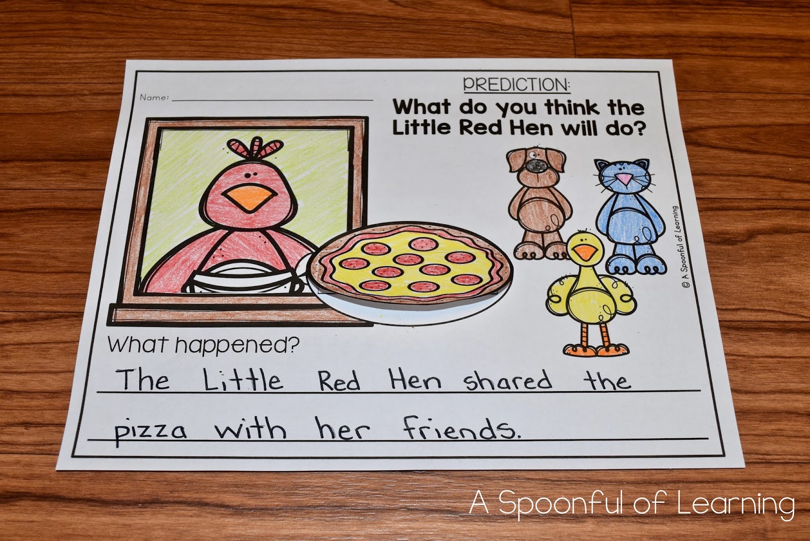The Little Red Hen Activities - Crafts, Math, and Literacy Activities