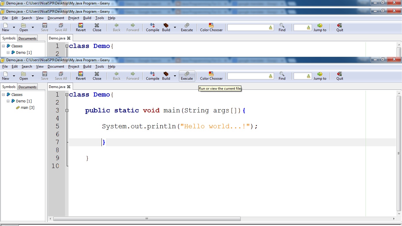 Java Programming For Absolute Beginners: Hello World Program With Geany IDE