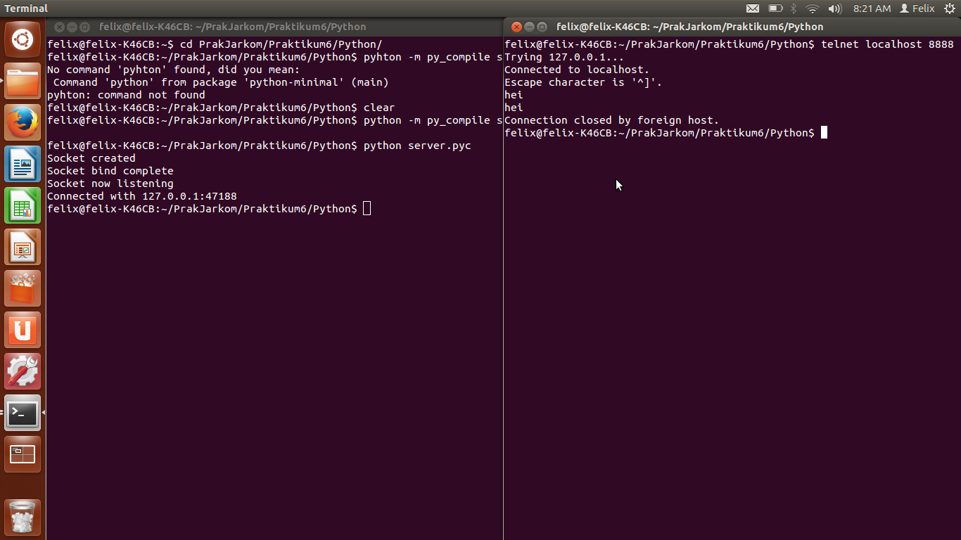 Felix Tanamas: Socket Programming in Python on Linux