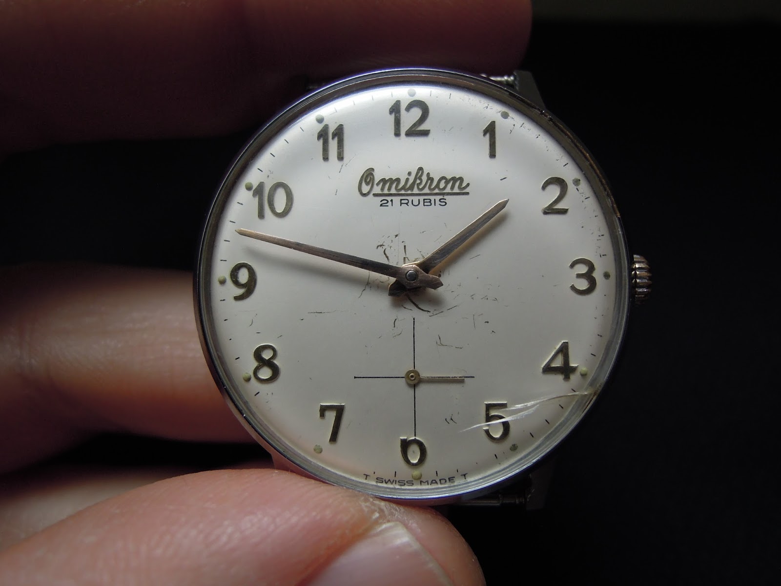 tamahagane1700 blog: Vintage Omikron Watch With Unitas 6325 Movement