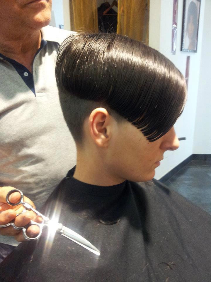 Shag Haircut Clippered Nape