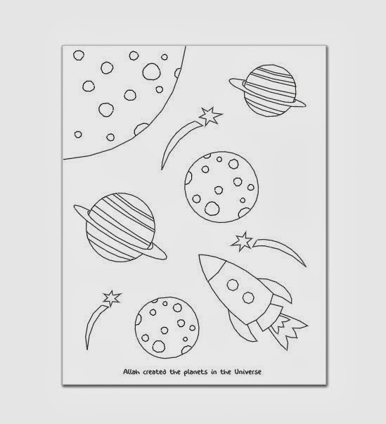 Ibnu Sina Kids: Allah Created Everything! Colouring Book