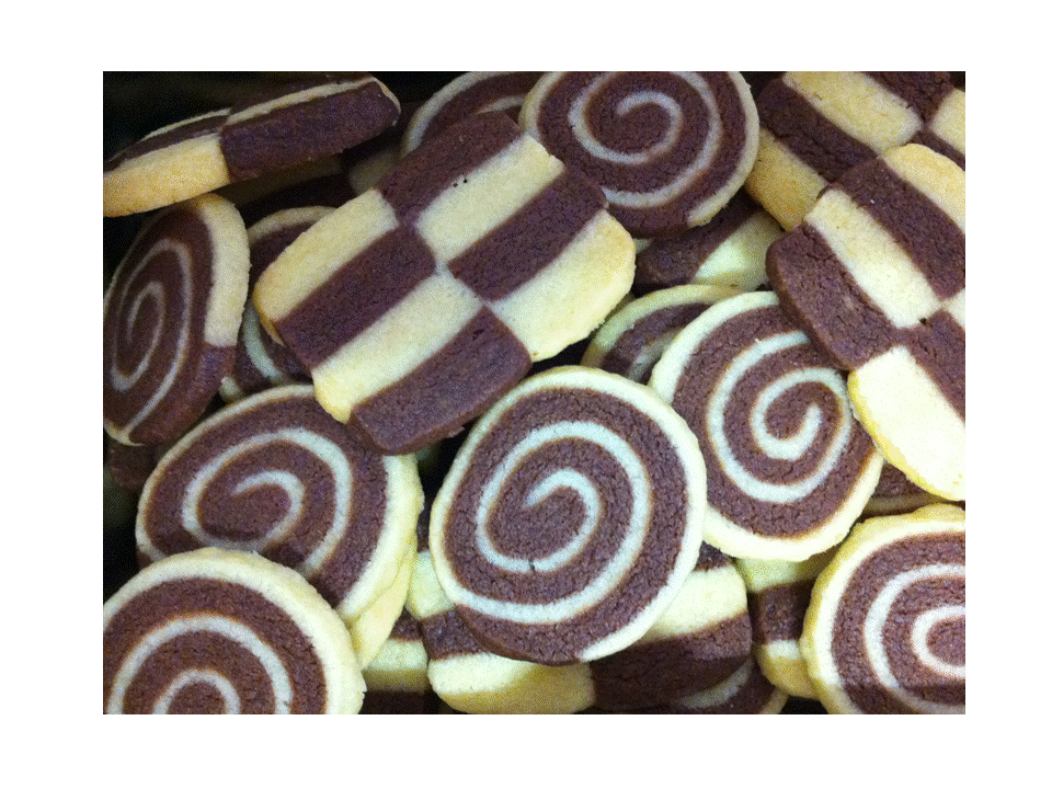 A la hora del té: Galletas bicolores de vainilla y chocolate