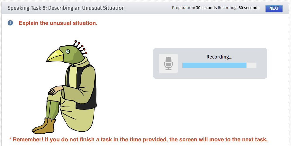 CELPIP Speaking 8 ( Describing an Unusual Situation ) Practice - CELPIP-TIP