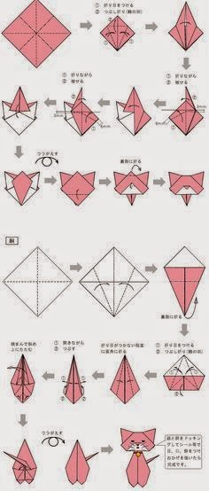 origami cat diagram ~ easy origami instructions for kids crafts