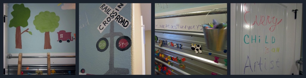 Girl in Air BLOG: Art Activity Wall with Sliding Ladder!