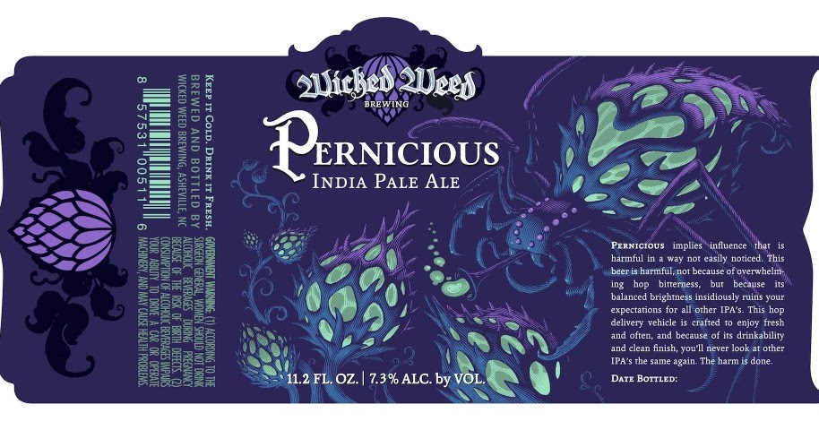 TnDC thursday night drinking club: Our Tastes-- Pernicious IPA