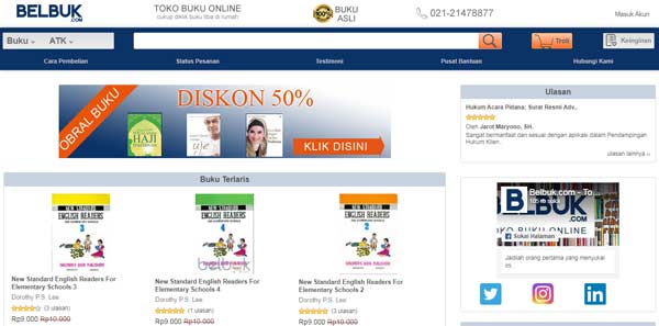 9 Rekomendasi Toko Buku Online Terlengkap dan Terpercaya - ContohText