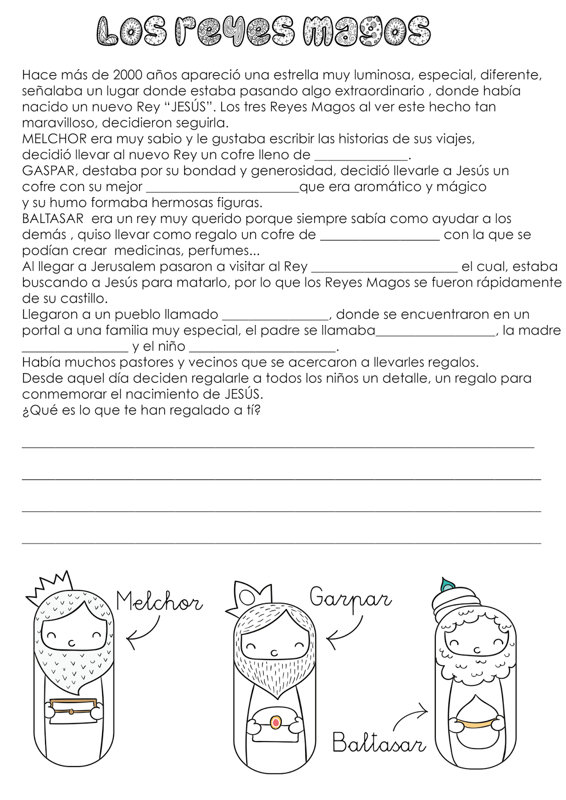 Si quieres aprender, ENSEÑA.: Los Tres Reyes Magos