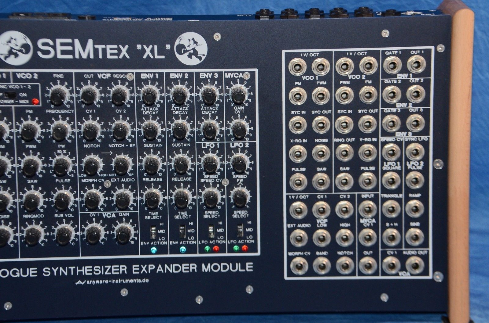 MATRIXSYNTH: Anyware Instruments SEMTEK XL MODULAR SYNTHESIZER SN 75