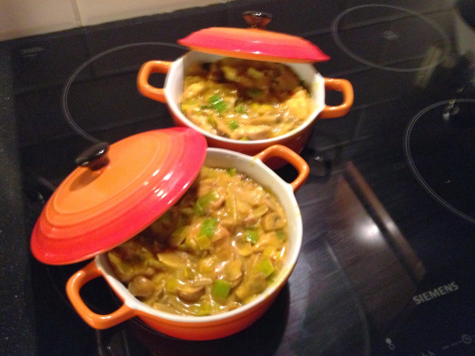 Cucina di Mama: Mini pannetje met romige Kip/kerrie