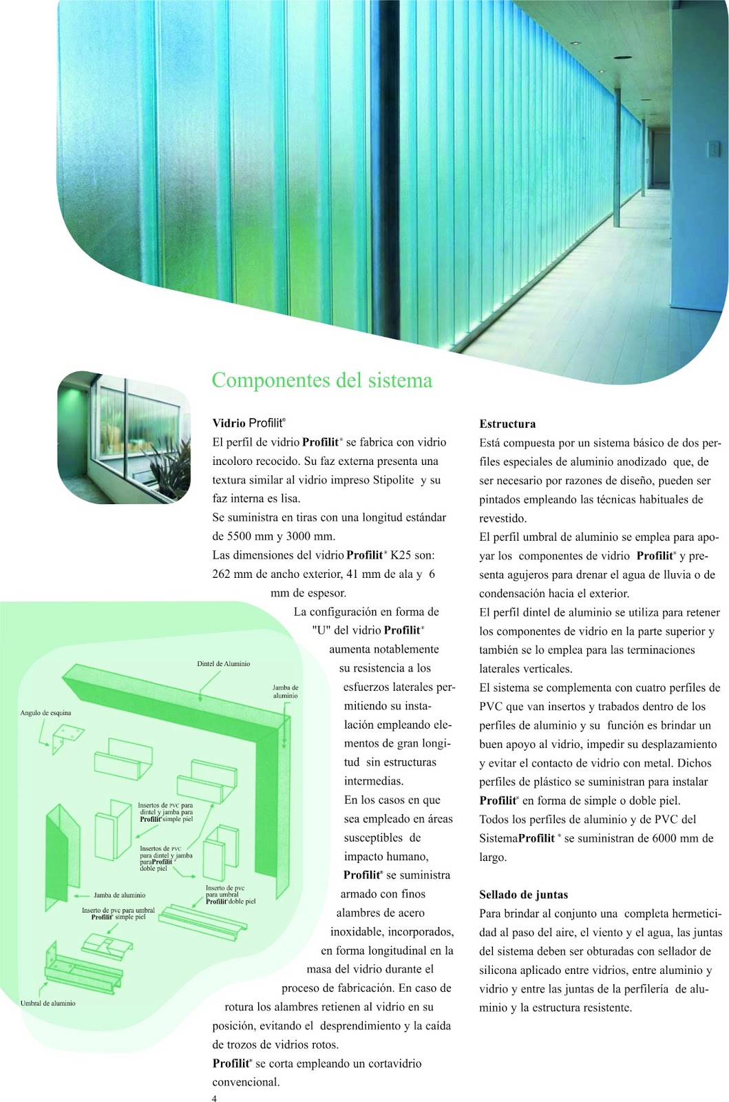 Cátedra de Materiales y Técnicas III: Componentes del sistema Profilit