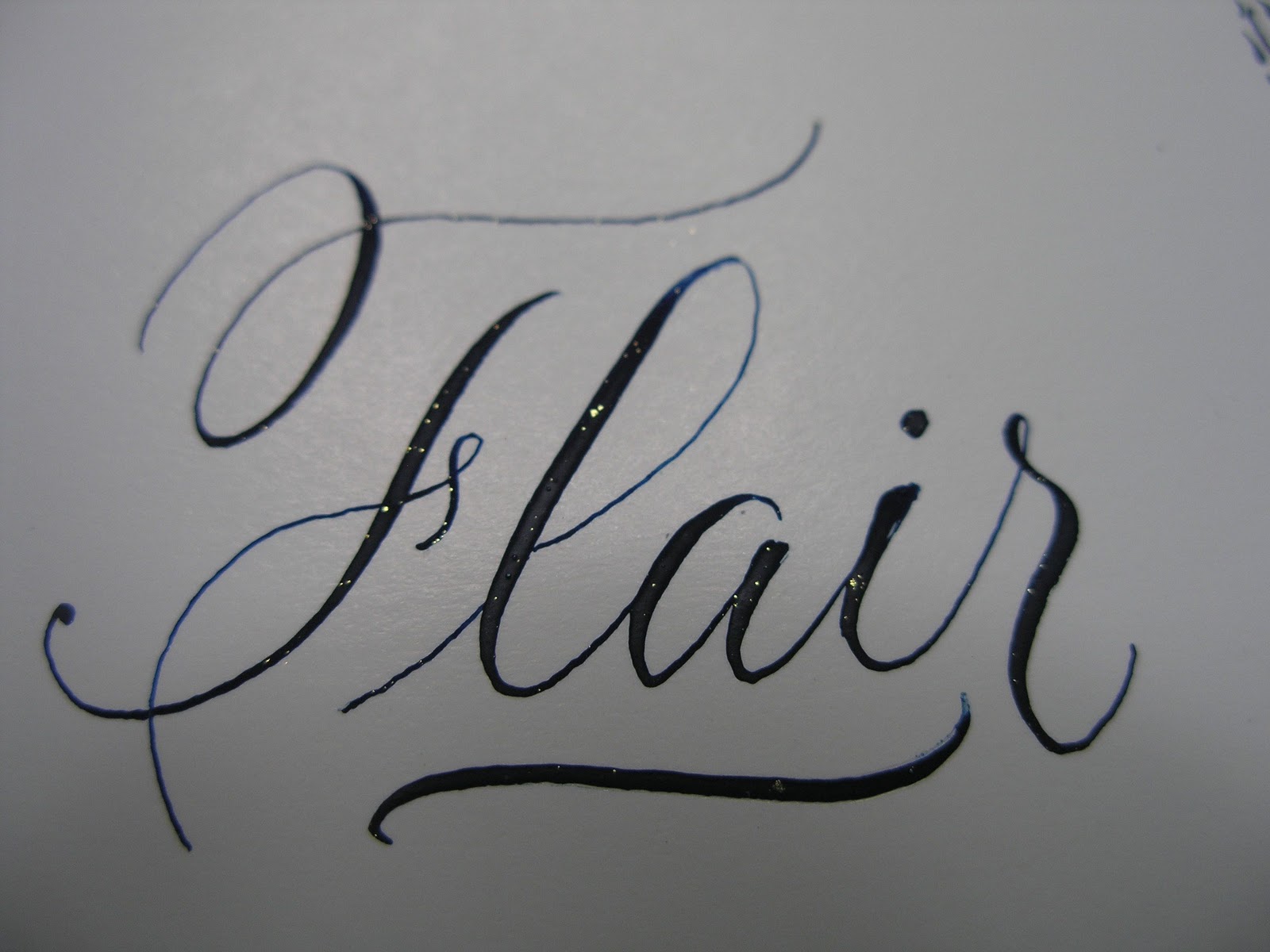 A Place To Flourish: Calligraphy Flourish Friday - Linda Hirsh