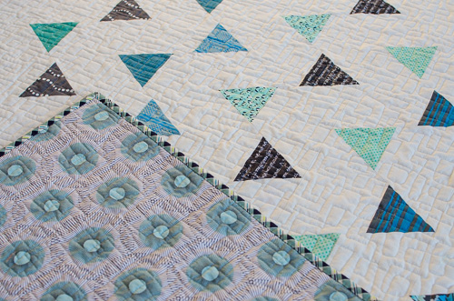 Hyacinth Quilt Designs: Modern Triangle Quilt