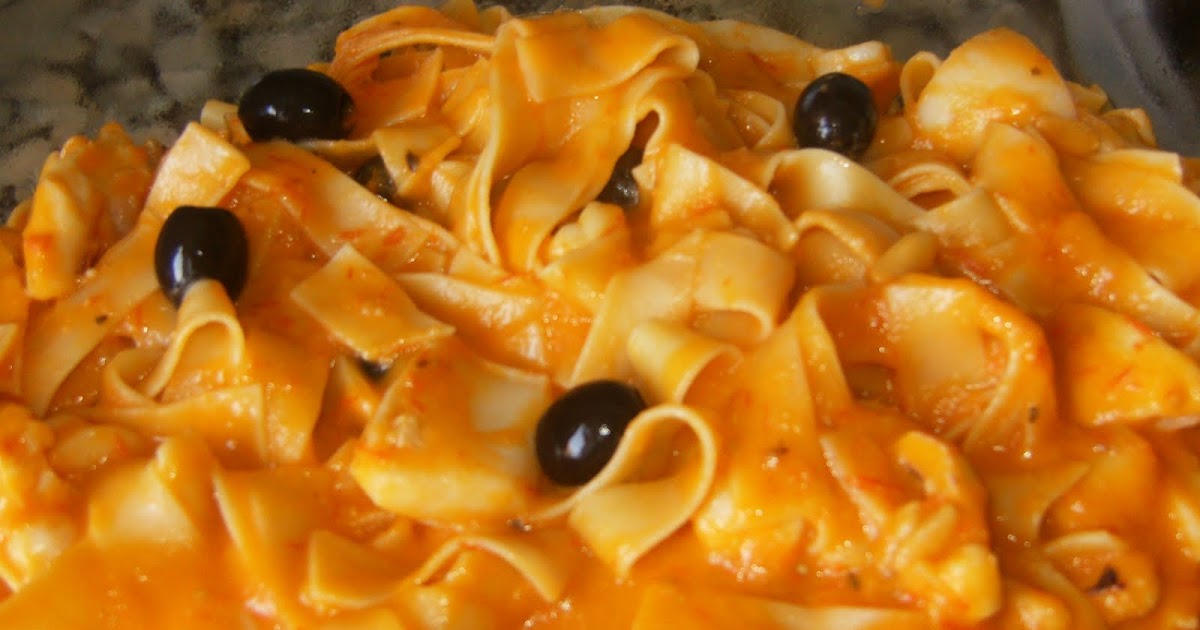 Tallarines a la Napolitana - Perrunilla-El blog de recetas de Karmela