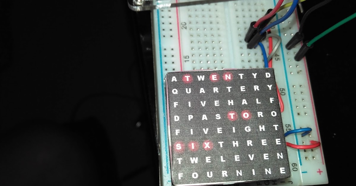 --TOLETUREN SERVICE--: MINI WORDCLOCK ARDUINO