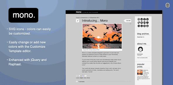 Mono Blogger Template