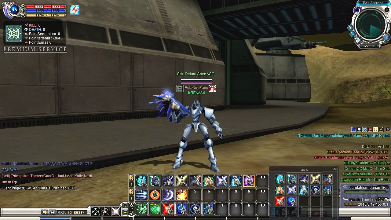 Skin Dan Kegunaan Peluru Spec Accretia RF | REKAS