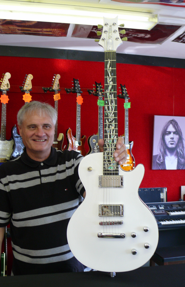 TC Ellis Guitars Blog: White Flame Les Paul Style with Bare Knuckle ...