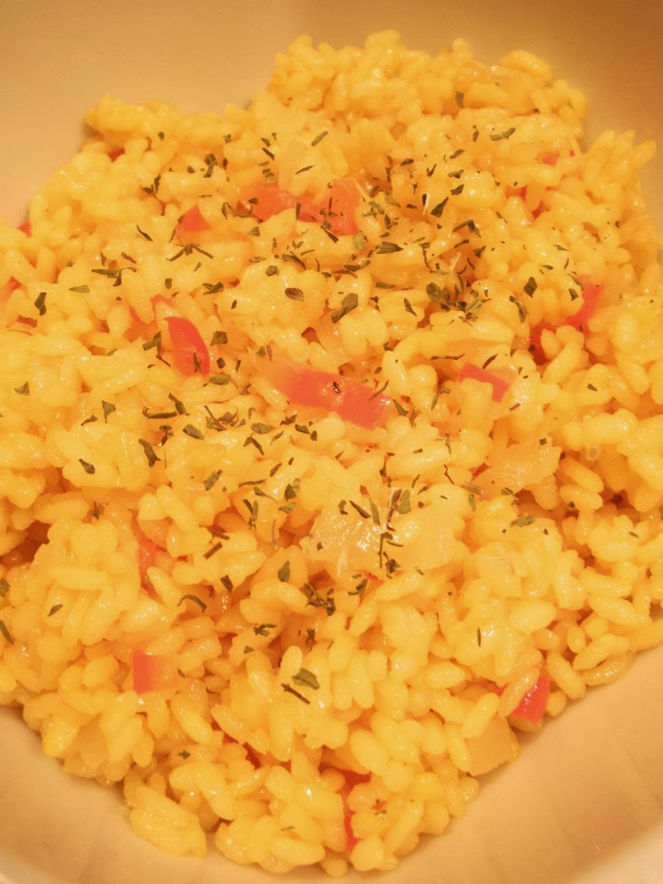 the half cut cook: Risotto with Saffron and Black Truffle Oil