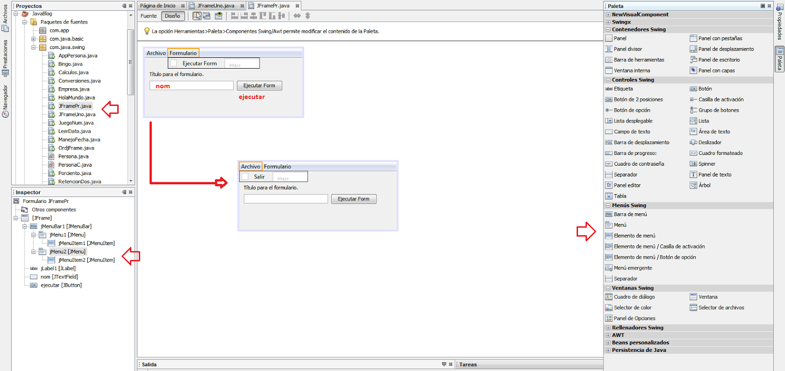 Cursos Y Tutoriales Prácticos De Programación En Java Java Swing 021 Modo Diseño En Netbeans