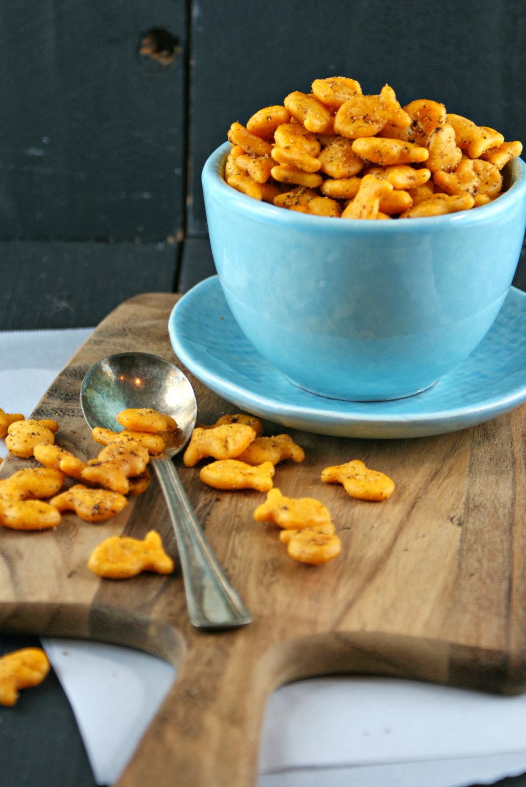 Authentic Suburban Gourmet: Spicy Goldfish Crackers | Friday Night Bites