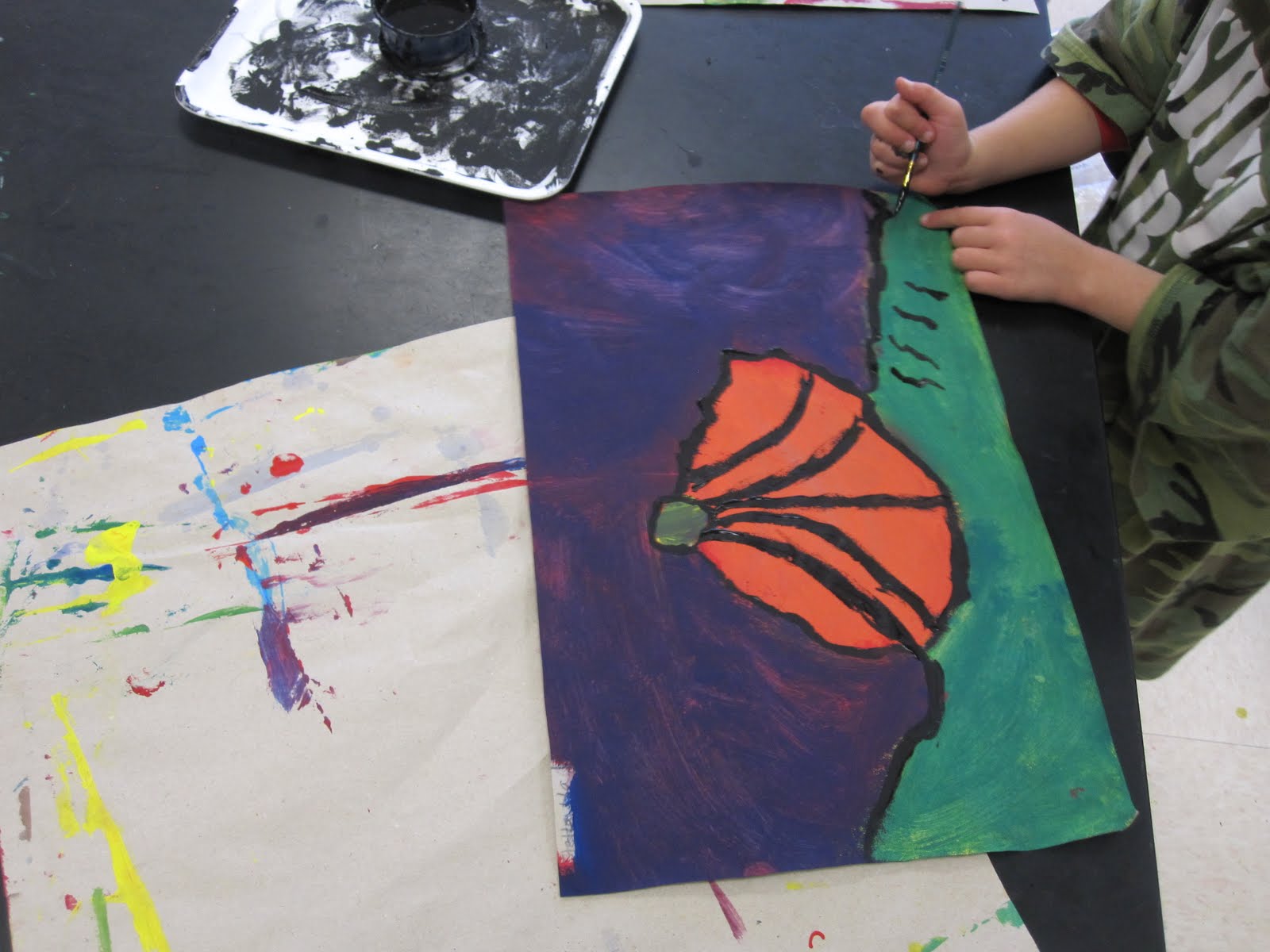 South School Art Studio: Mixing Secondary Colors