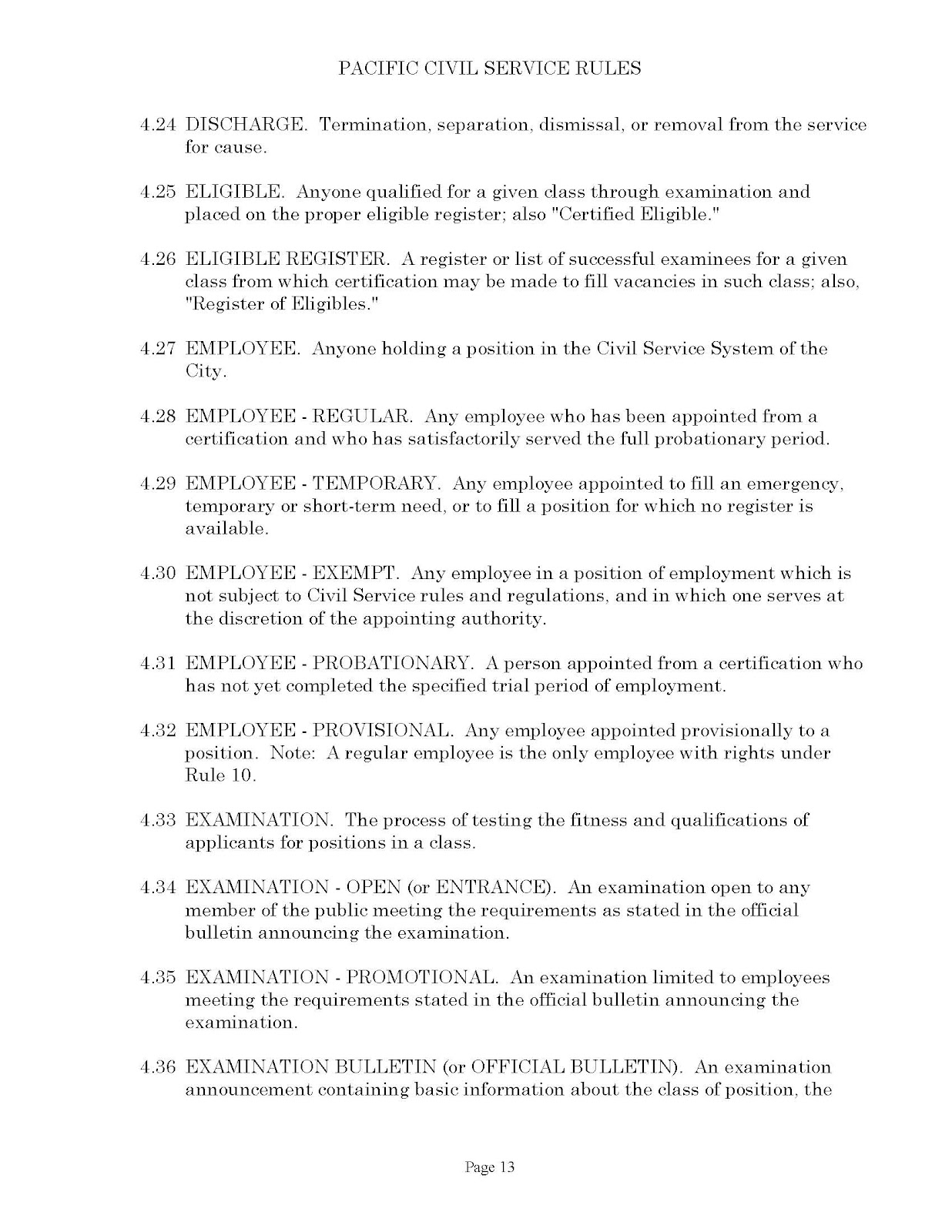 Committee To Recall Cy Sun: Civil Service Rules