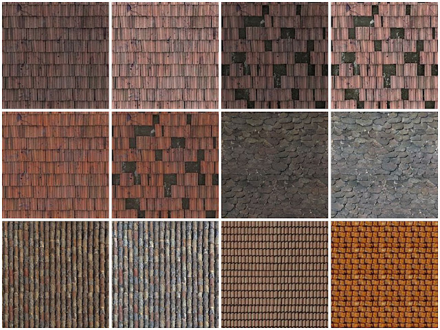 SKETCHUP TEXTURE: TEXTURE ROOFS