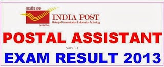 Postal Examination: Rajasthan Circle : PA/SA Exam Final Result 2013 ...