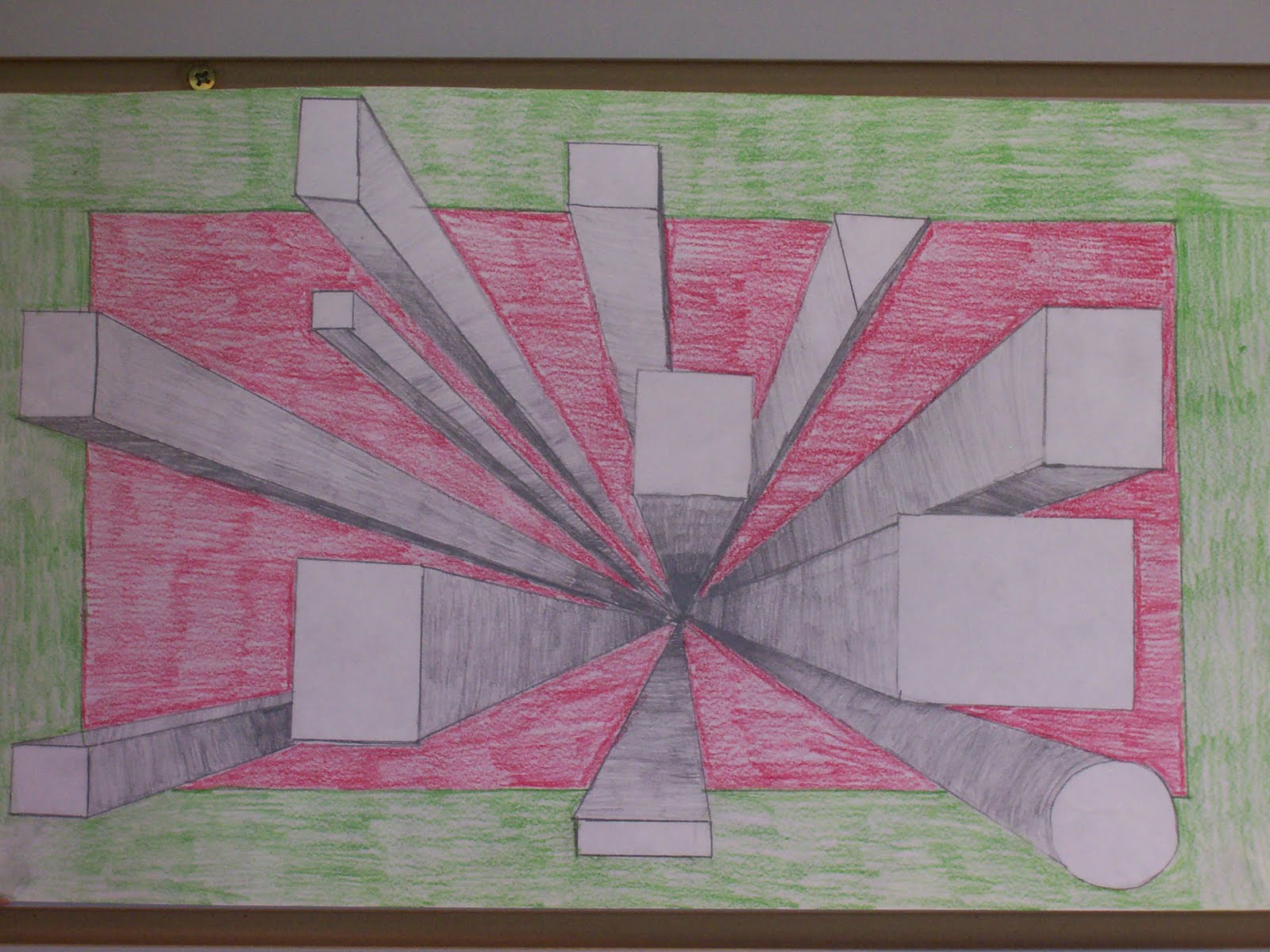 Irvington Community Middle School Art: Receding Boxes-7th One-Point ...