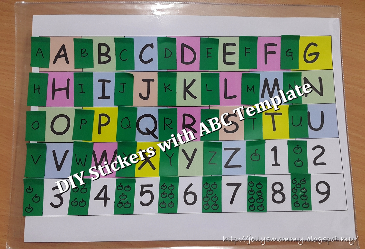 A little bit of Everything: DIY Stickers with ABC Templates