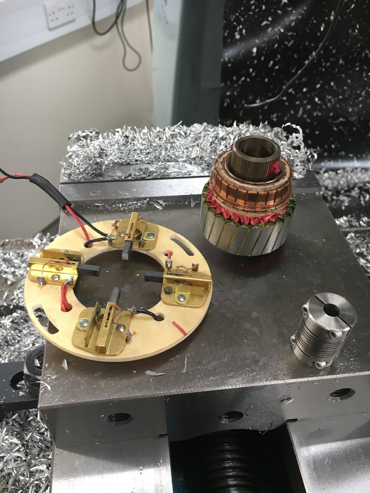 The Mighty Shiz: Z axis SEM servo motor rewiring.