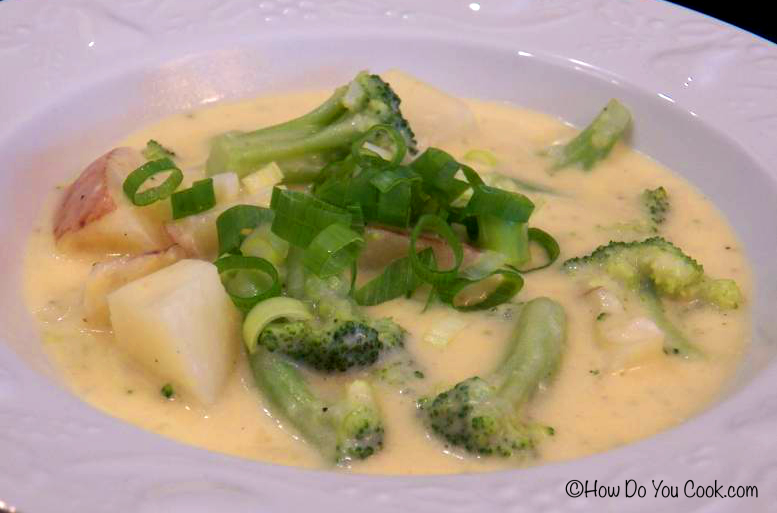How Do You Cook.com: Broccoli Potato Chowder Served 3 Ways