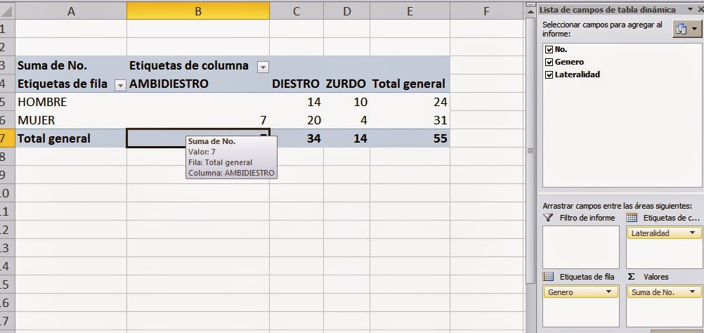 Curso de Tablas Dinamicas: COMO CREAR UNA TABLA DINAMICA