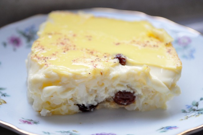 Our 4 Sons Plus 1...Super Cute Girly Girl: Custard-Style Baked Rice Pudding