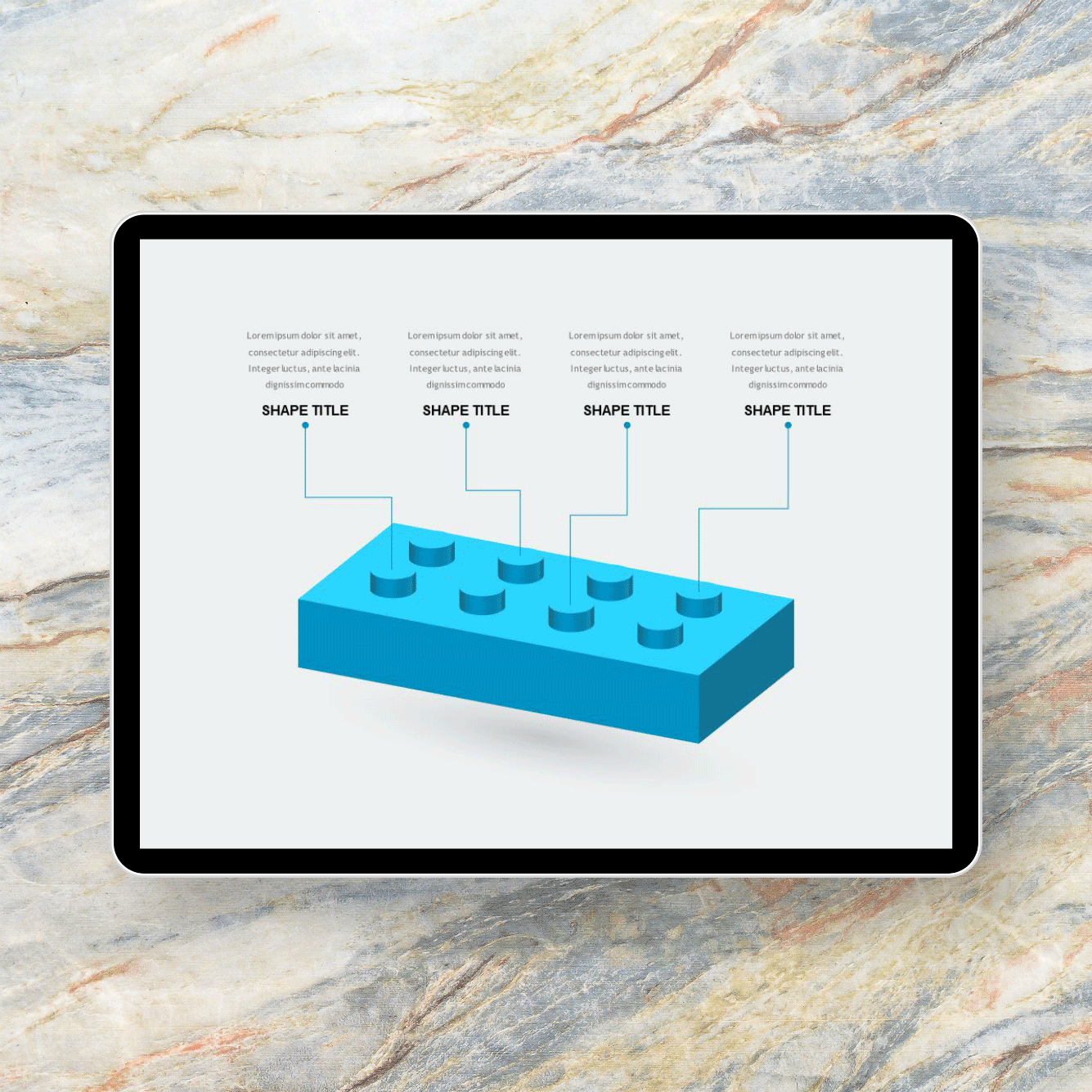 Lego Block Isometric PowerPoint Templates - PowerPoint Free